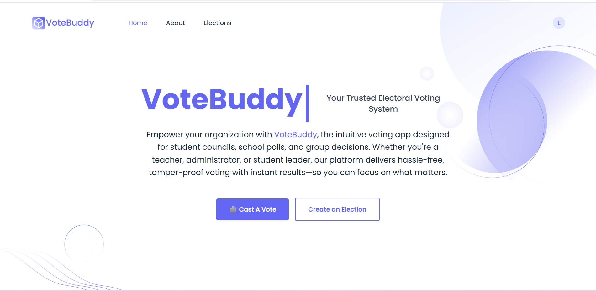 VoteBuddy | Secure Electoral Voting System